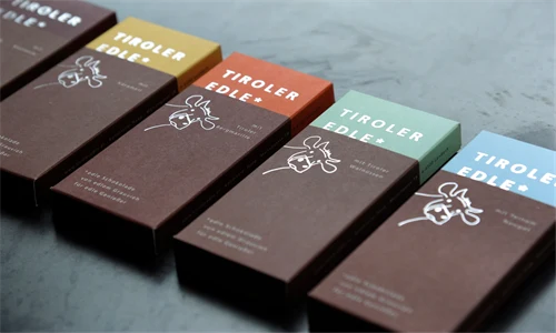 Confectionery Packaging For Tyrol Grey Chocolate | Holmen