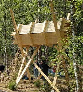 Unique shelters in Holmen’s forest - Holmen Wood Products