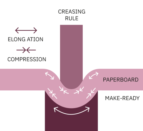 Die-cutting and creasing your paperboard